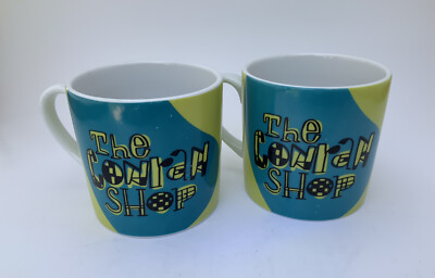 Set Of 2 “The Conran Shop” Terrence Conran Cup Mug Green Blue | eBay