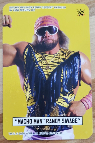 MACHO MAN RANDY SAVAGE 2020 Ravensburger WWE Royal Rumble Game Card ...