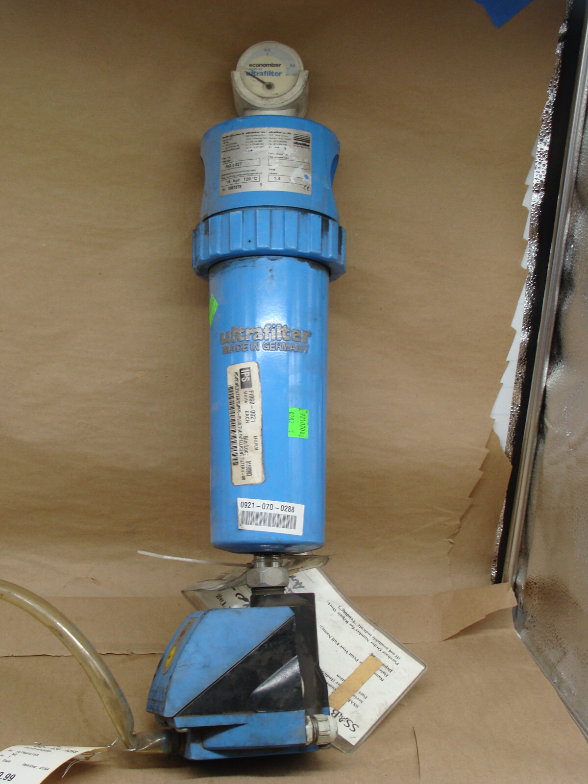 ULTRAFILTER AIR FILTER HOUSING AG0027 16BAR 120°C VOLUME 1,4 W/ULTRAMAT ...