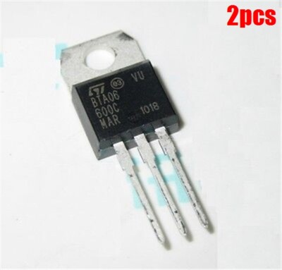 600V 6A TO-220 BTA06 BTA06-600 BTA06-600C Triac 2Pcs New Ic gs | eBay