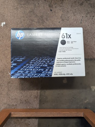 Genuine OEM HP LASERJET 61X (C8061X) High Volume Black Toner sealed box ...