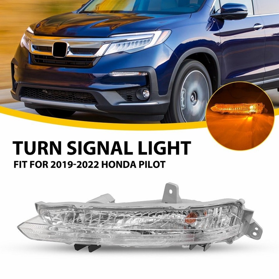 Front Left LH Turn Signal Light For 2019-2022 Honda Pilot Clear Lens ...