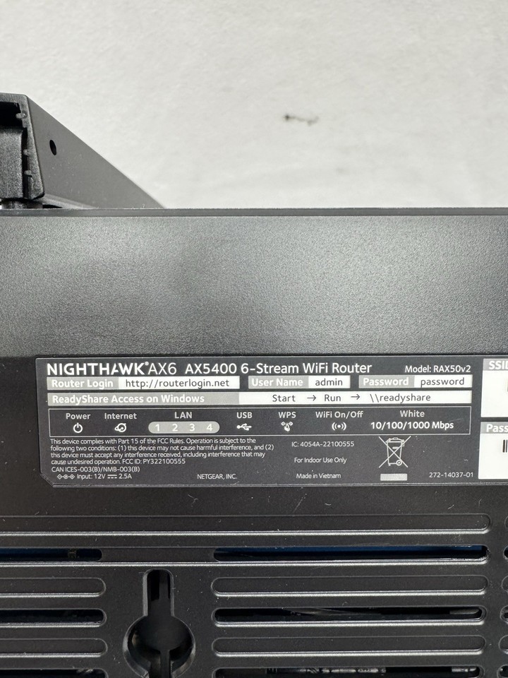 Netgear Nighthawk AX6 AX5400 WiFi 6 Router RAX54 – High Performance ...
