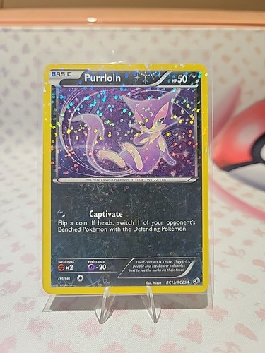 Purrloin RC13/RC25 Reverse Holo Uncommon Legendary Treasures Pokemon ...
