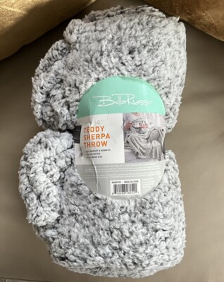 Bella Russo Blanket Teddy Sherpa Throw 50"x60" Cozy Extra Large Fuzzy ...