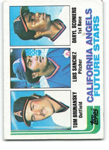 1982 Topps #653 Tom Brunansky/Luis Sanchez/Daryl Sconiers EX++ Excelle ...