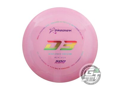 USED Prodigy Discs 500 D3 174g Pink Rainbow Foil Distance Driver Golf ...