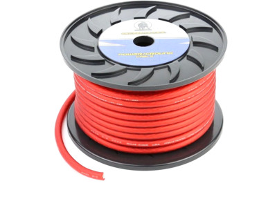 200FT RED 8 Gauge Primary 12v Power Wire Amplifier Car Audio FLEXIBLE ...