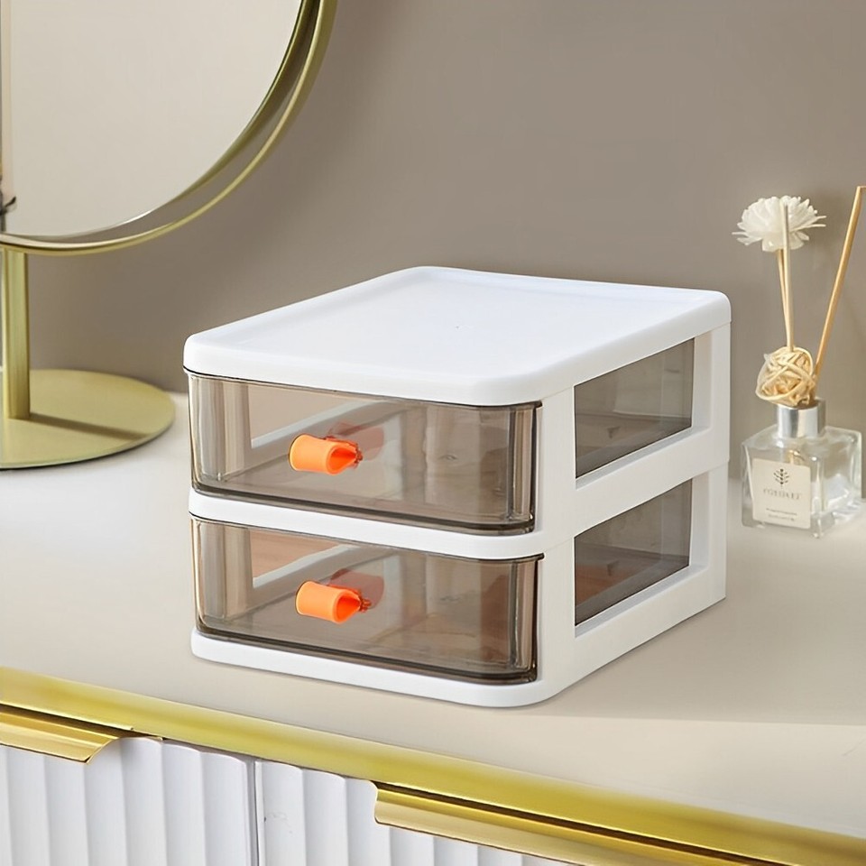 2-3-4 Drawer Mini Desk Storage Box Home Office Tidy Stationary Craft ...