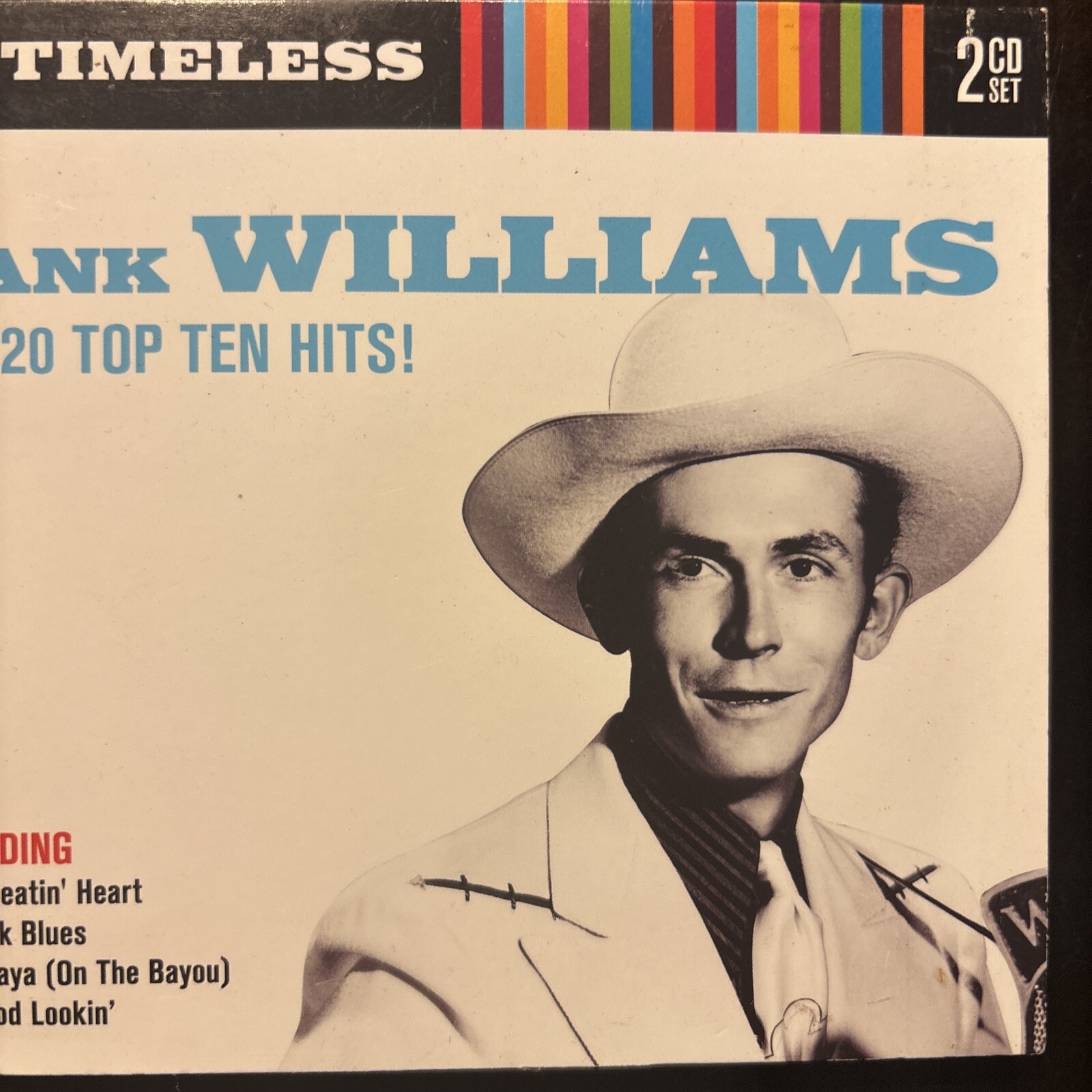 TIMELESS - HANK WILLIAMS 20 Top Ten Hits! Two-Disc Set LIKE NEW CD | eBay
