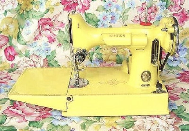 Desk Dave's "SUNSHINE YELLOW" Singer Featherweight 221 Sewing Machine ...