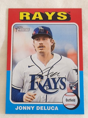 Jonny Deluca 2024 Topps Heritage High Number Base #427 RC - Tampa Bay ...