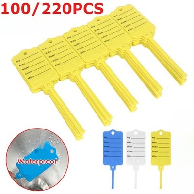 100/220X Car Key Tag Multi Purpose Self Tie To Identify Your Vehicles 8 ...