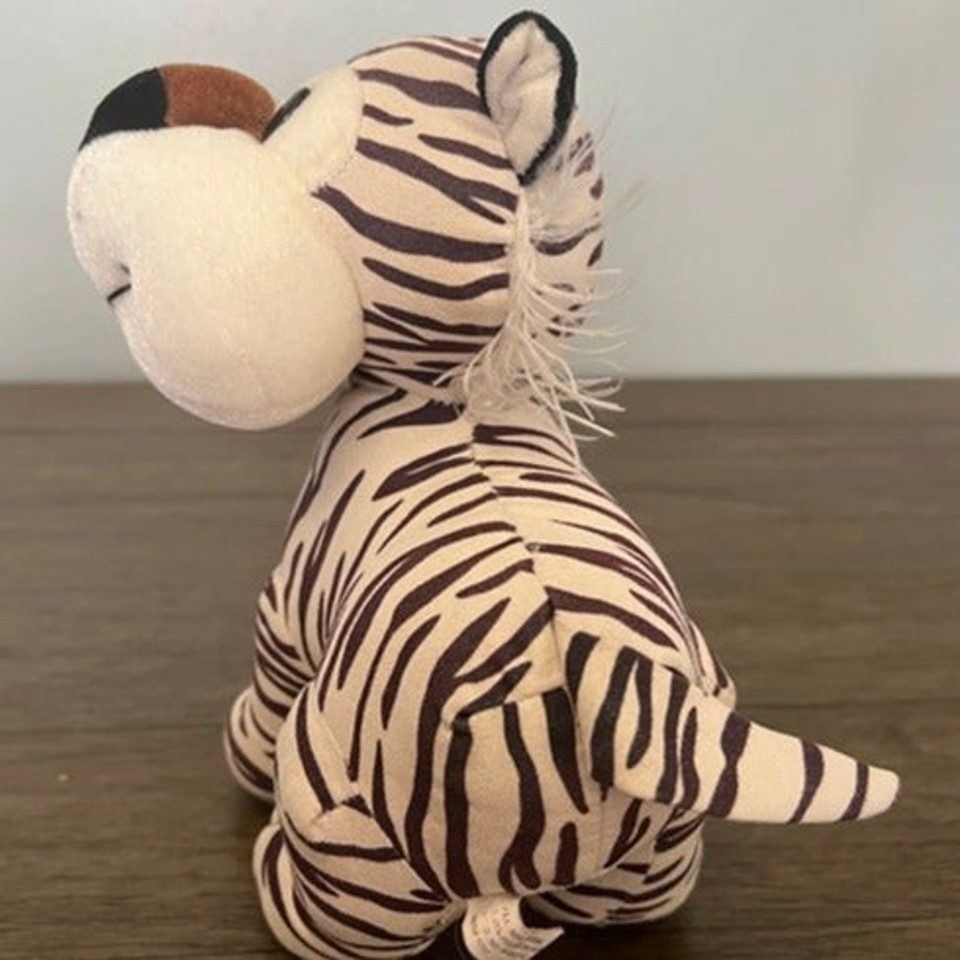 Soft & Cuddly Zebra with Brown & Black Nose Plush 8.5" | eBay