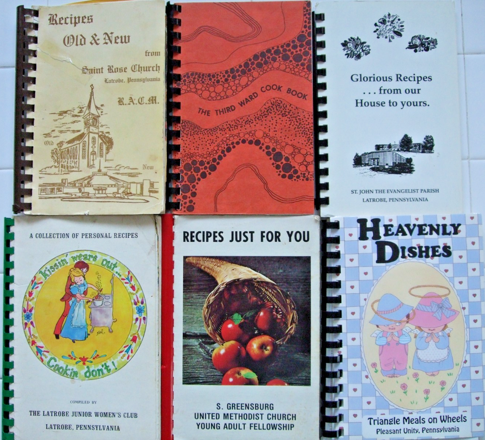 Lot of 32 Church & Community Cookbooks All Western Pennsylvania | eBay