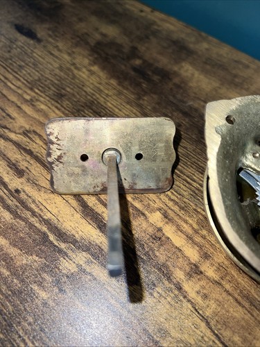 Vintage Victorian Style Brass Manual Key Wind Mechanical Door Bell ...