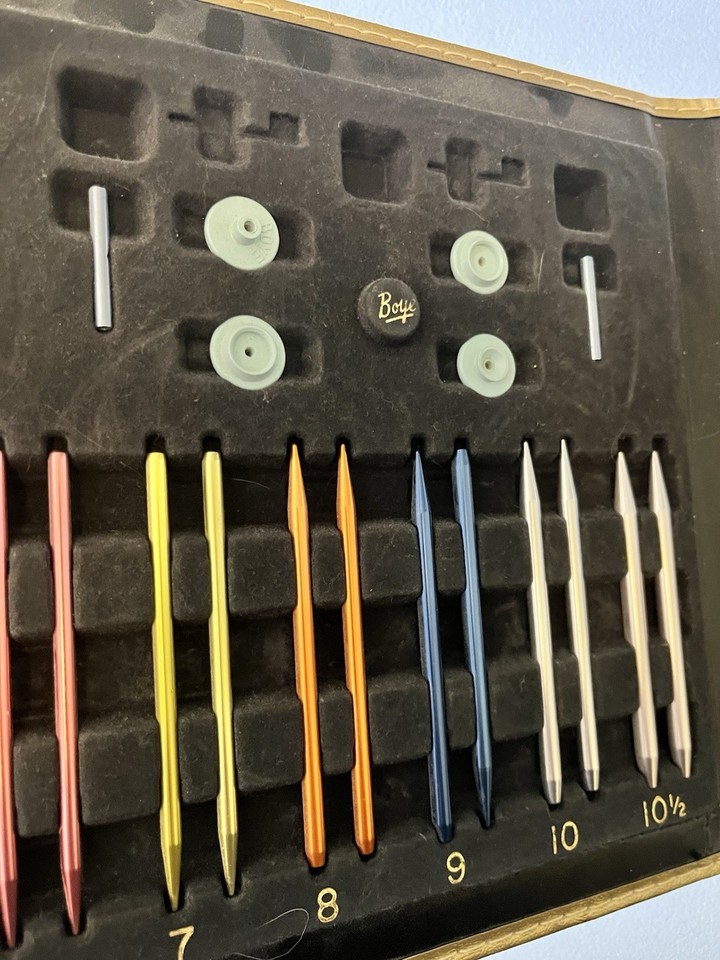 BOYE Needle Master Kit Circular Straight Knitting Needle Set Vinyl Case ...