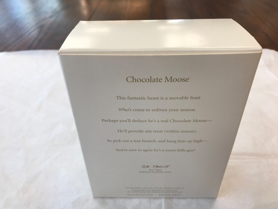 2007 Hallmark Christmas Ornament - Chocolate Moose - with Box/ Price ...