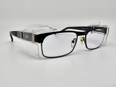Hudson Optical DG-100 Black PSS-45 Safety Eyeglasses Frame w/ Side ...