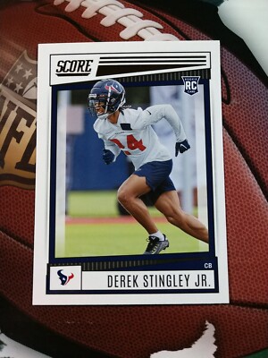 DEREK SINGLETARY JR. 2022 Panini NFL Score RC Rookie #324 HOUSTON ...