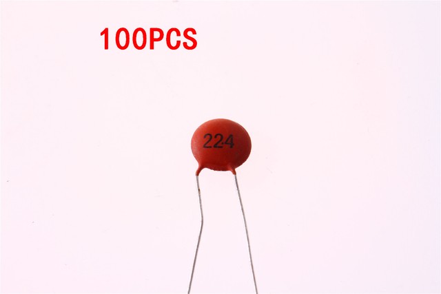 100 pcs 224 Ceramic Capacitor DIP 220NF 0.22UF 50V | eBay