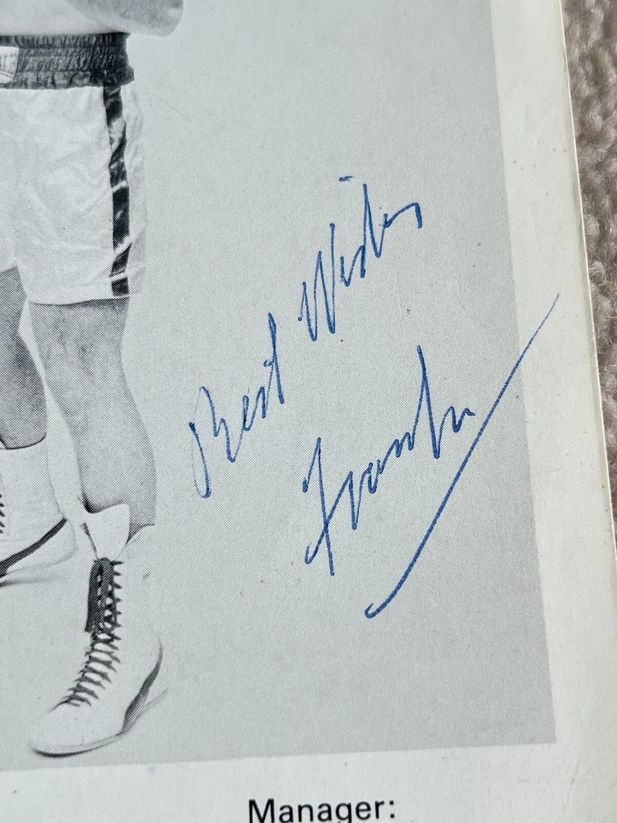 Signed 1980's Promo Card Aussie Mick Rowley Lightweight Boxer from ...