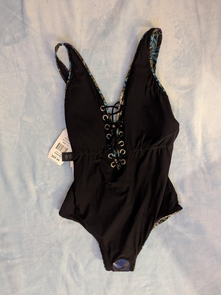 amoressa by miraclesuit Multicolor Floral print One Piece Swim Suit ...