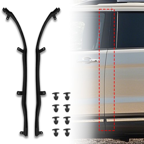 2PCS Rear Door Front Weatherstrip Seal Left+Right For 2011-2019 Ford ...