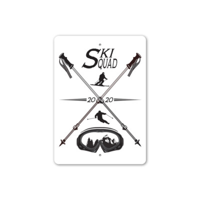 Ski Squad Metal Sign | eBay