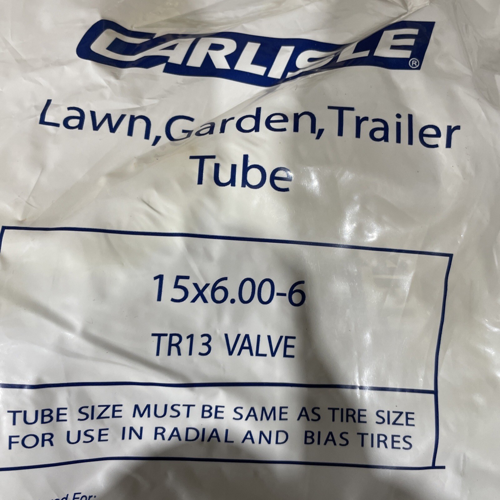 Carlisle - 323800 - Trailer Inner Tube, TR13 - 15x600-6 for sale online ...