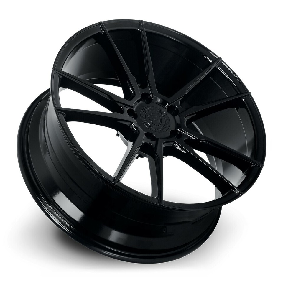Set 4 20" Dolce Performance Vain Gloss Black 20x8.5 Wheels 5x120 28mm ...