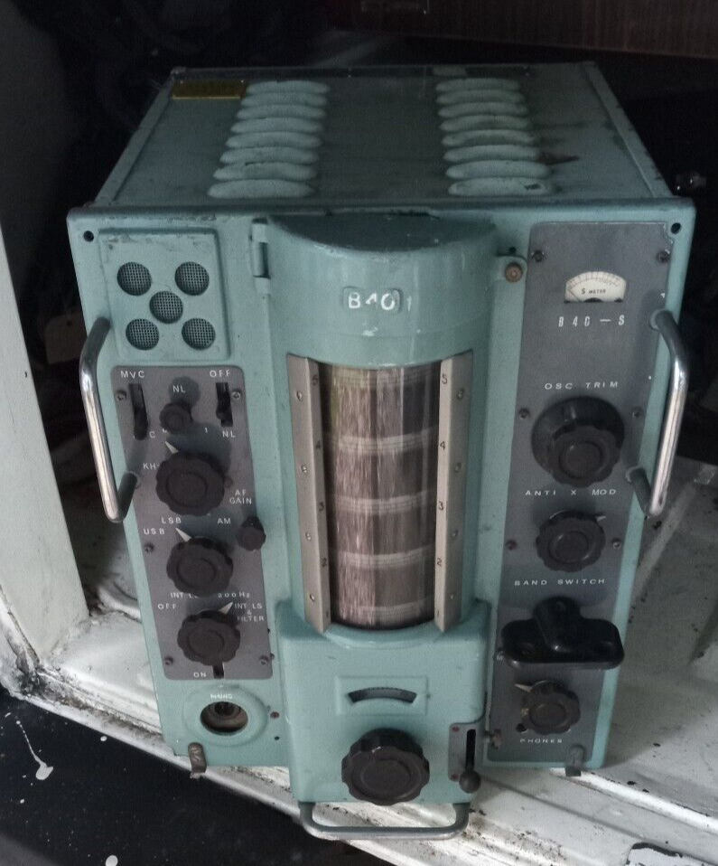 RARE 1950 VINTAGE VALVE SHORTWAVE Murphy B-40 Naval Communications ...