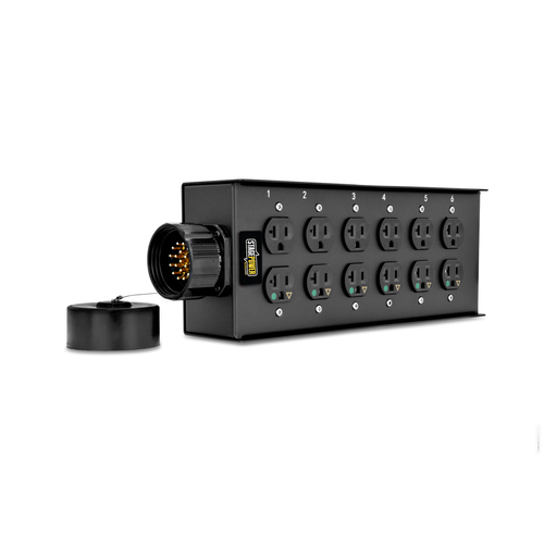 Soco 19pin Male Stage Multi-Outlet Power Distribution w / 12 Edison ...