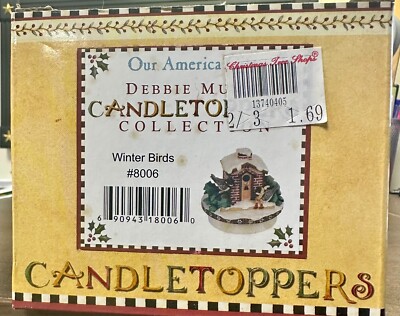 DEBBIE MUMM "WINTER BIRDS" CANDLE TOPPERS ALL AMERICAN SPARROWS ...