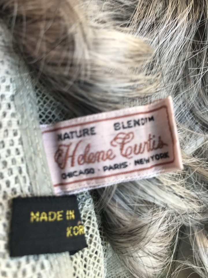 Authentic Wig Helene Curtis Smoke Gray Modacrylic Personal Vintage ...