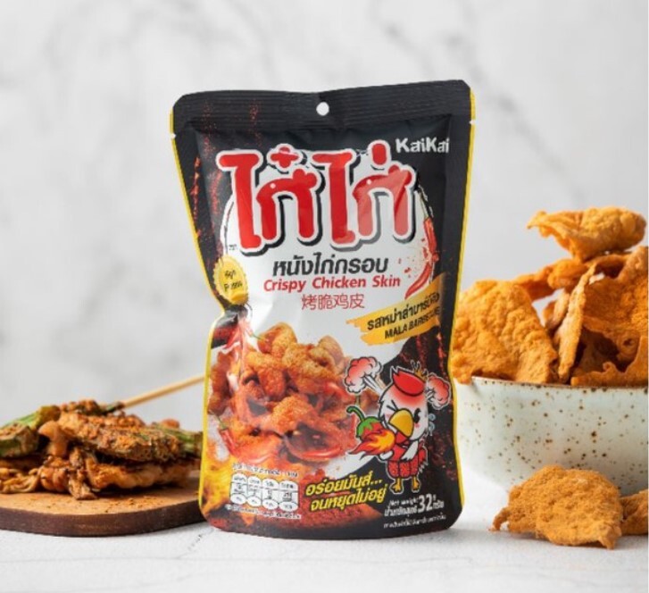 6 free 1 Crispy Fried Chicken Skin Delicious Snack Kaikai Mala Flavor ...