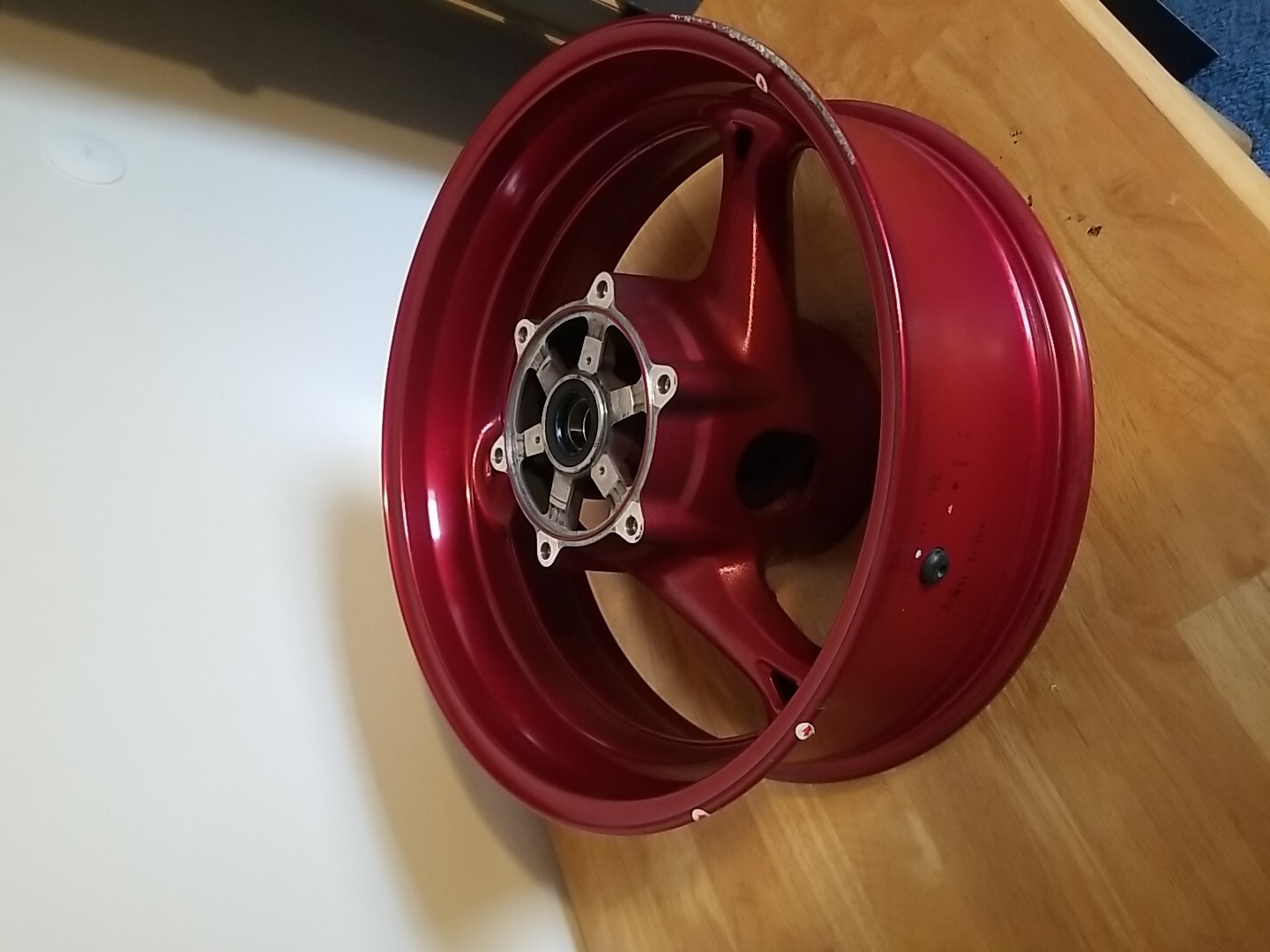2020 SUZUKI HAYABUSA REAR WHEEL OEM, RED 64111-15H11-QGY | eBay