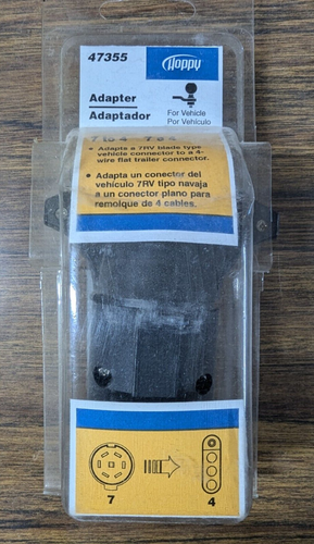 Hoppy Trailer Adapter Plug 7 Blade to 4 Flat | eBay