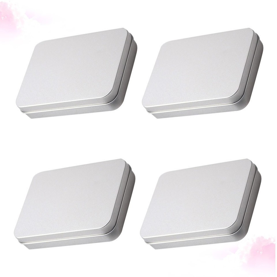 4pcs Mini Tinplate Boxes Portable Candy Box Containers Packaging ...