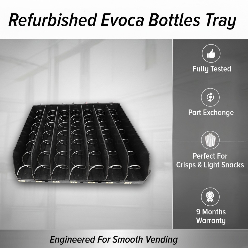 Evoca Bottles Shelf Snakky /Snakky Max Complete Tray Vending Machine ...
