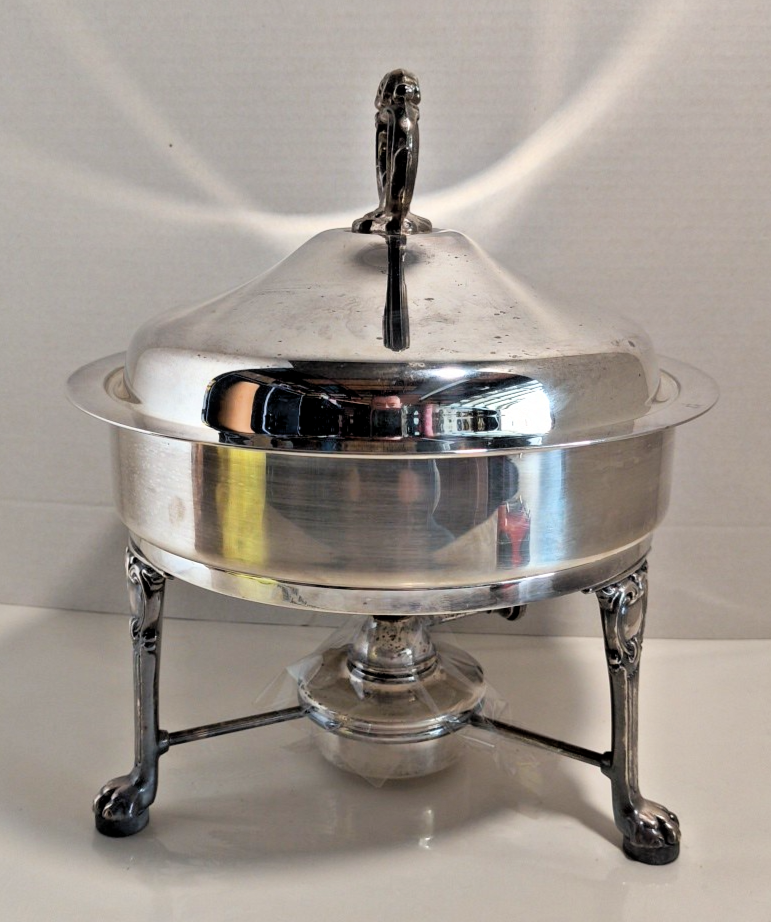 Vintage -The Sheffield Silver Co. Silver-Plate Chafing Serving Dish | eBay