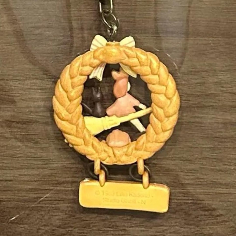 Kiki's Delivery Service Gigi Keychain with Bread Ghibli Donguri ...