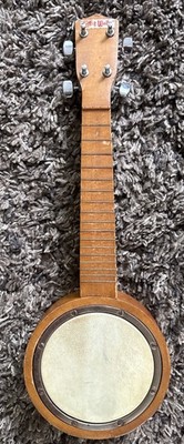 Antique Banjolele Instrument Dixie Banjo Ukulele Guitar AsIs Condition ...