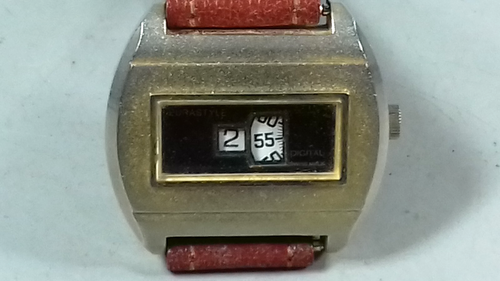VINTAGE EUROSTYLE DIGITAL JUMP HOUR MENS WATCH HAND WIND | eBay UK