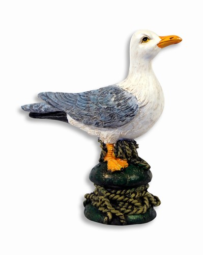 Hand Painted 4" Seagull Sea Bird Statue Figurine Sculpture 75T-C | eBay
