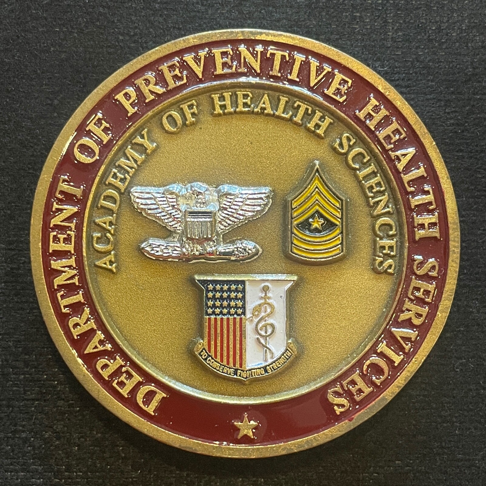 Department of Preventive Health Services Commander CSM Challenge Coin ...