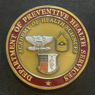 Department of Preventive Health Services Commander CSM Challenge Coin ...
