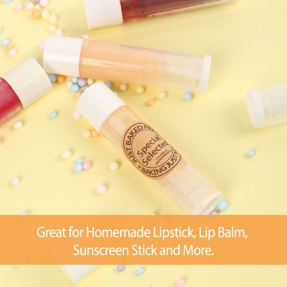 60 PACK Empty Lip Balm Tubes Bulk Twist-up Caps 3/16 Oz (5.5 ml ...