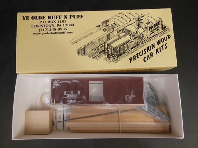HO SCALE YE OLD HUFF N PUFF DELAWARE & HUDSON 36' SS BOX CAR CRAFTSMAN ...