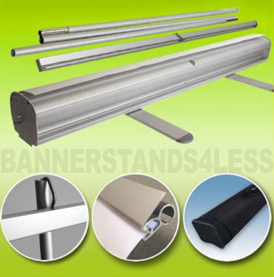 24x79 Retractable Banner Stand Roll Up Pop Up Trade Show Display - 8 ...